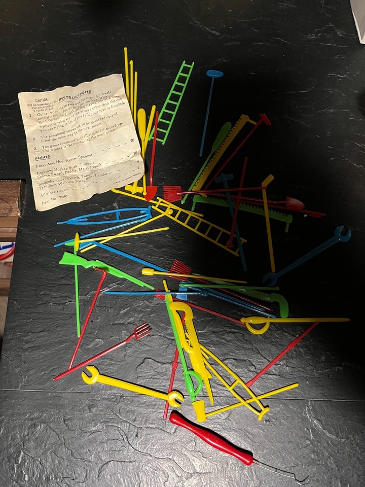 VINTAGE Parker Brothers Game JACK STRAWS Pick Up Sticks Game NO BOX | eBay