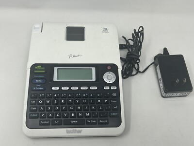 Brother PT-2030 Label Thermal Printer Tested A/C Cord Works Batteries ...