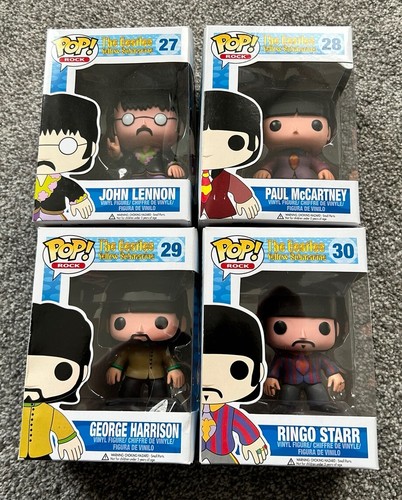 Funko Pop RocksThe Beatles Yellow Submarine Vinyl Figures Set of 4 ...