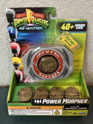 MORPHER with 5 POWER COINS PLAYMATES POWER RANGERS RE-IGNITION MMPR NEW ...