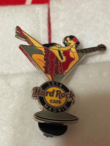 Hard Rock Cafe Pin Madrid European Drink Ware Series Bar Girl in ...
