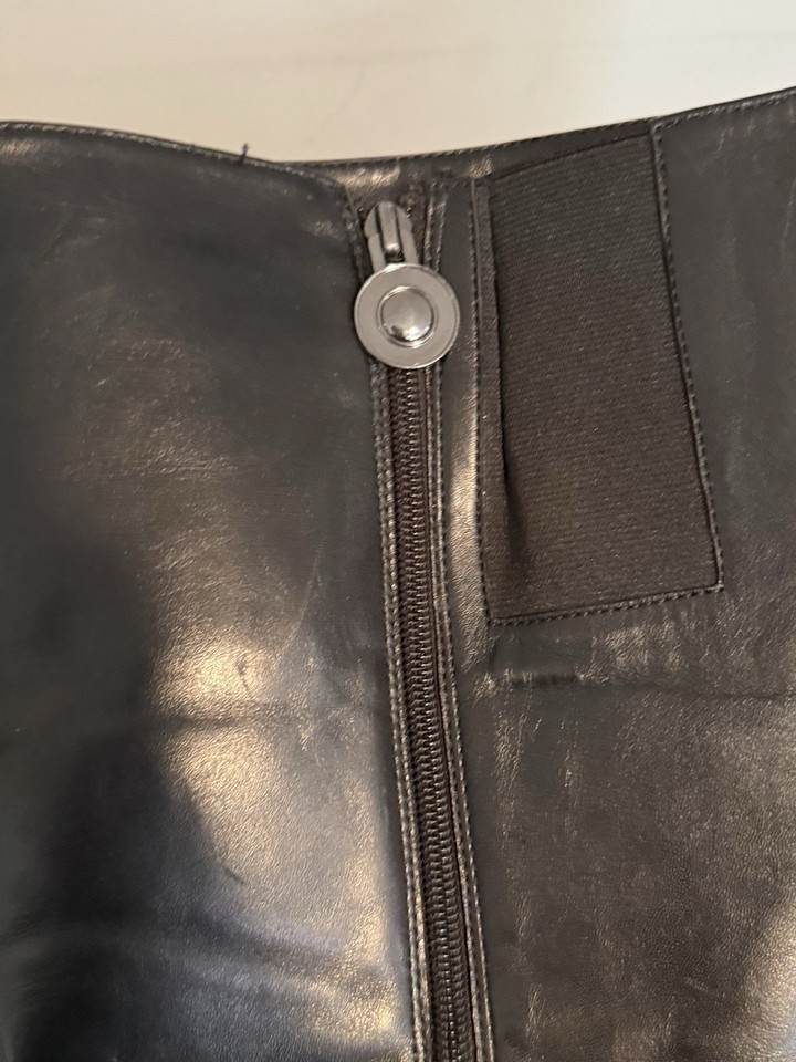 FITZWELL MISSION Women Tall Wide Calf Leather Black Boots Size 9 Side ...