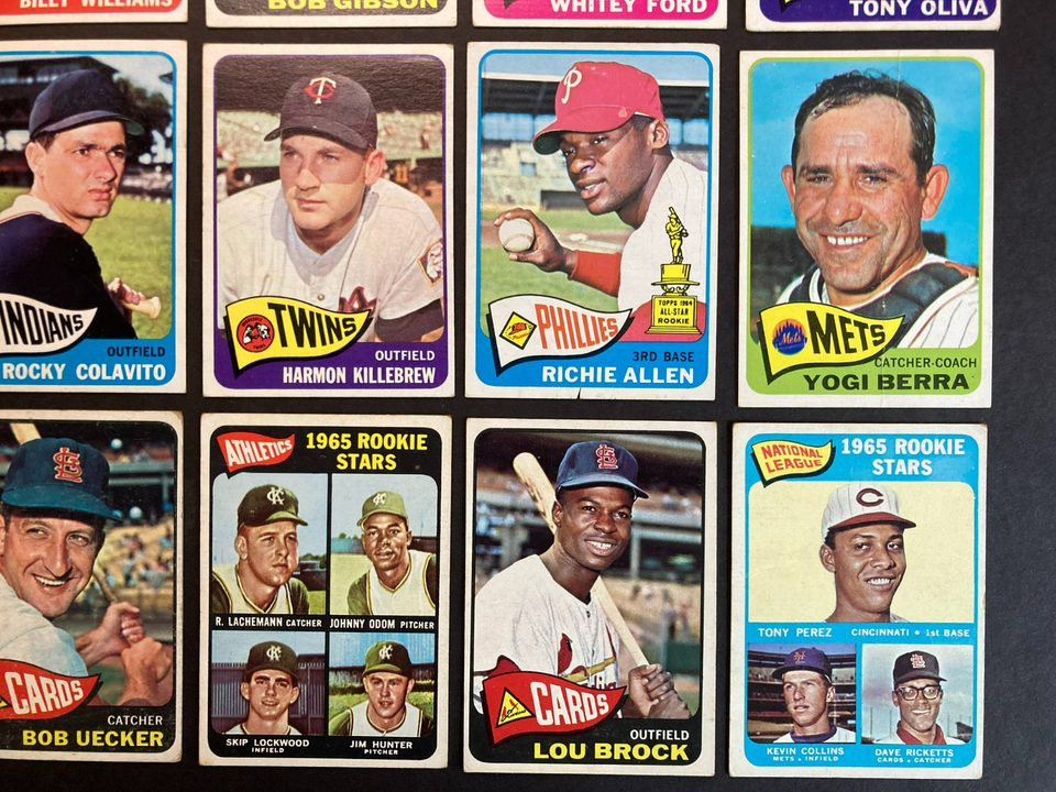 1965 Topps Baseball Complete Set Mantle Mays Koufax Aaron Clemente GOOD ...