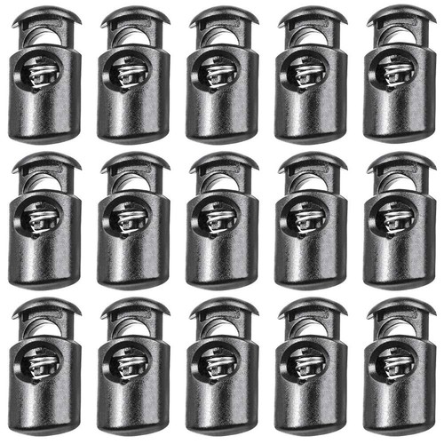 100 Pcs Plastic Toggle Spring Stop Single Hole String Cord Locks | eBay
