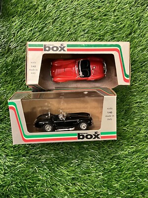 Lot Of 2 Vintage Model Box AC Shelby Cobra 1/43 Scale Model #8411 ...
