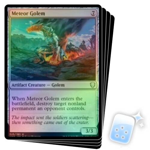FOIL METEOR GOLEM (325) X4 Commander Legends Magic MTG MINT CARD | eBay
