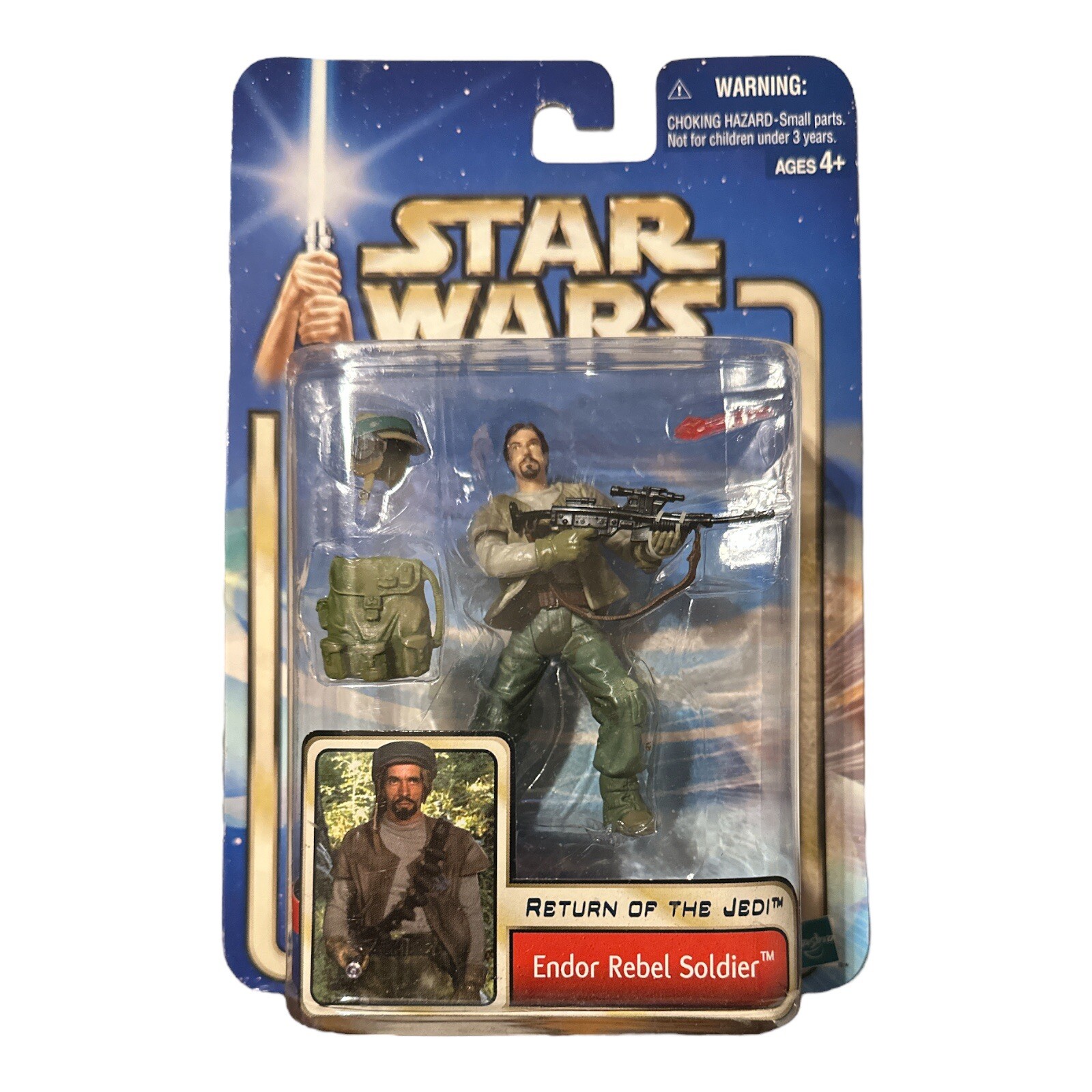 Star Wars Endor Rebel Soldier Commando Trooper Saga ROTJ Figure New on ...