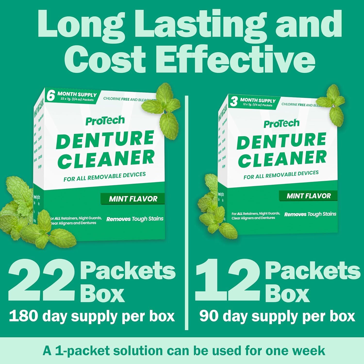 Protech Denture Cleaner (180 Dias) Limpiador De Dentaduras Postizas ...