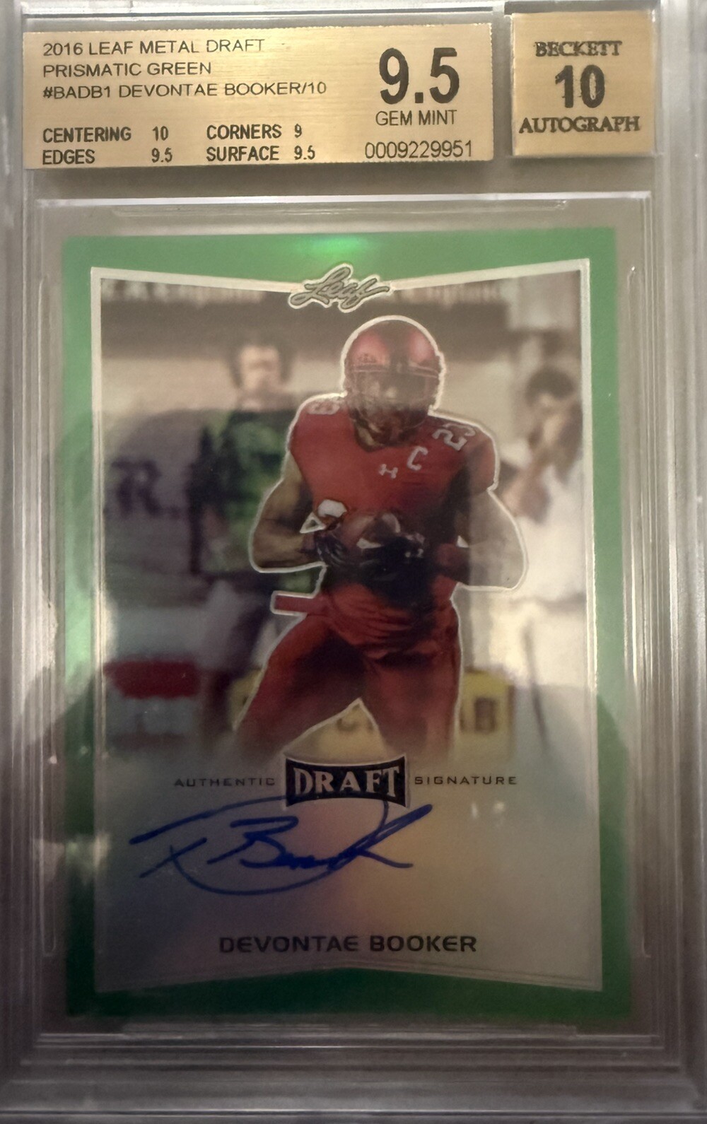 Devontae Booker Leaf Trio 9.5 GRADED BGS. 🔥 | eBay