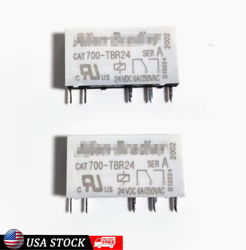 2PCS CAT700-TBR24 Relay 5Pin 6A 250VAC 24VDC for Allen-Bradley CAT 700 ...