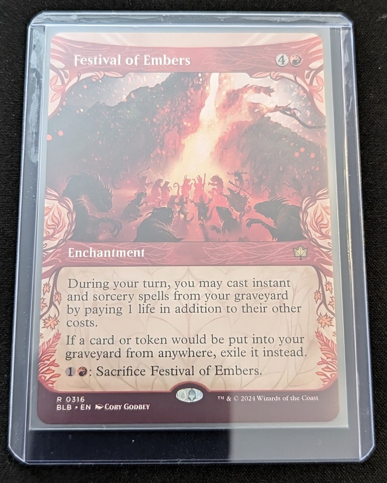 MTG - Festival of Embers SHOWCASE - Bloomburrow - Pack Fresh!! | eBay