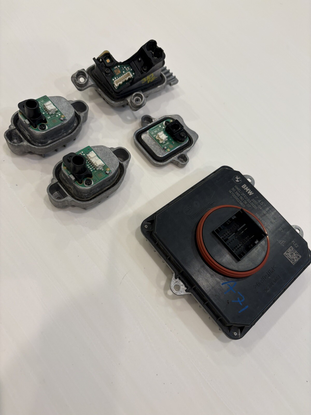 16-18 BMW 3 SERIES F30 LED HEADLIGHT BALLAST CONTROL MODULES RIGHT SET ...