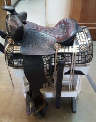 1959 MGM Movie Production Company Ornate Leather Prop Saddle | eBay