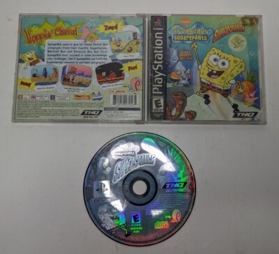 SpongeBob SquarePants: SuperSponge (PS1, PlayStation 1, 2001) Complete ...
