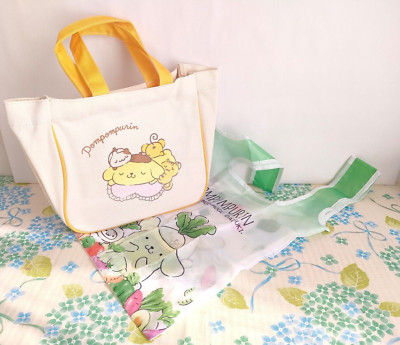 Sanrio Pompompurin Pom Pom Purin Mini Tote bag and Eco Foldable bag ...