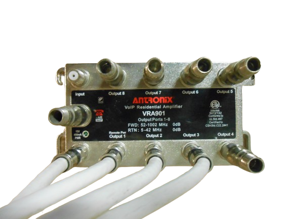 Antronix VRA901/ACP 8+1 Port F81 Coaxial RF Unity Gain Amplifier ...