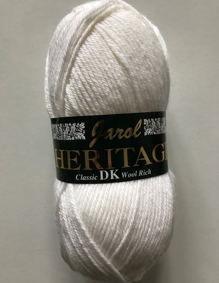 WOOLCRAFT JAROL HERITAGE Double Knitting Wool 100GRM Ball 55% Wool Very ...