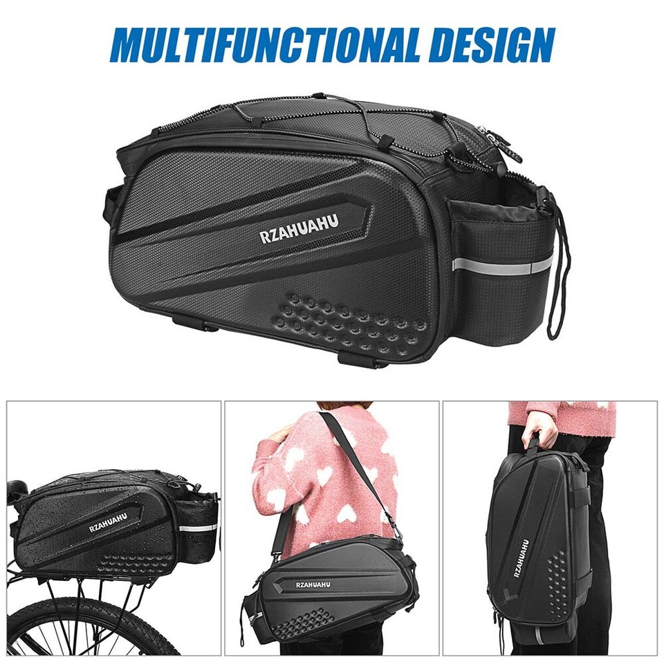 Bicycle Rear Rack Seat Bags Bike Storage Pannier Trunk Saddlebags ...