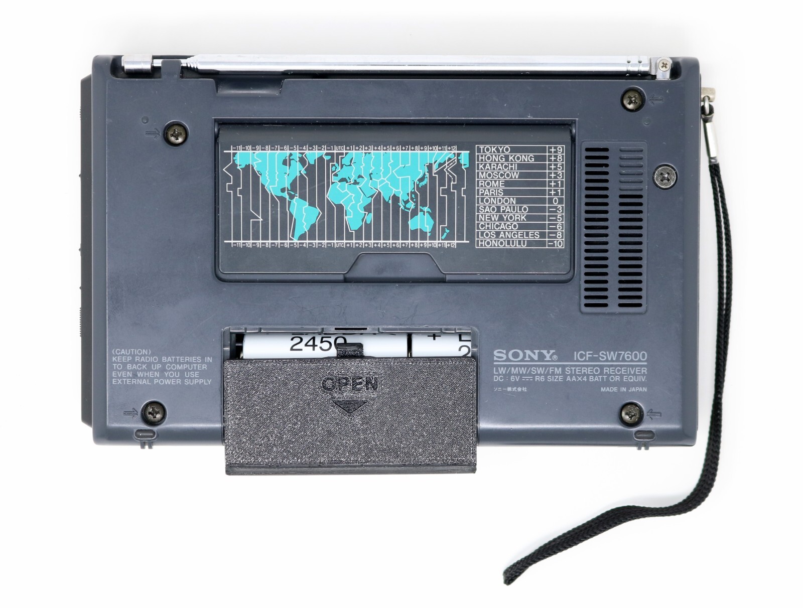 Battery Cover for Sony ICF-SW7600 / ICF-SW7600G. Door / Lid. 3D Printed ...