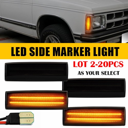 2-20X Side Marker Lights Smoked For Chevy S10 GMC Jimmy S15 Oldsmobile ...