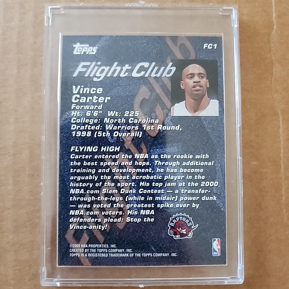 2000-01 Topps Flight Club Vince Carter #FC1 | eBay