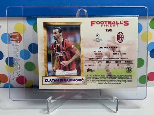 2021-22 Topps Finest Flashbacks All Stars UEFA #199 Zlatan Ibrahimovic ...