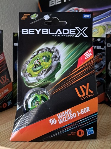 Beyblade X Green Wand Wizard Rod Wand Wizard Rod 1-60R Hasbro Rush Bit ...