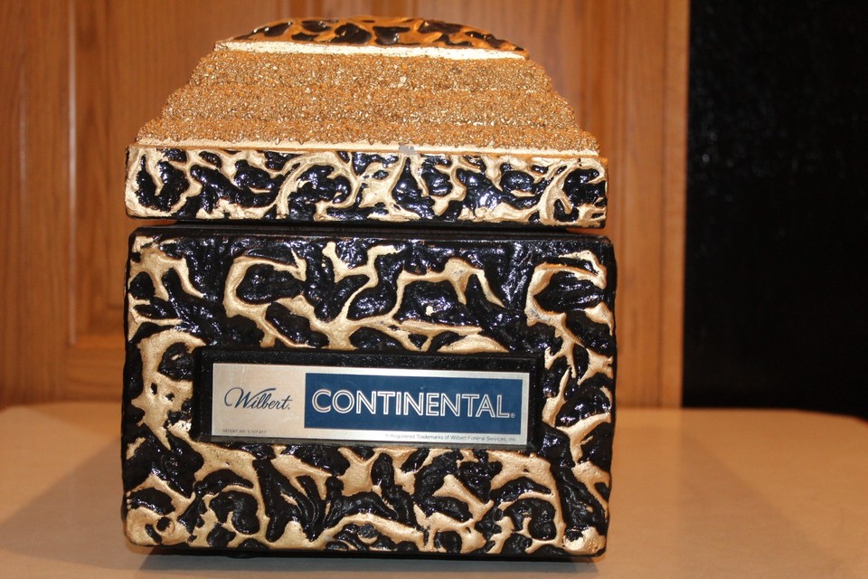 Vtg Wilbert Continental Salesman Sample Burial Vault Concrete Coffin ...