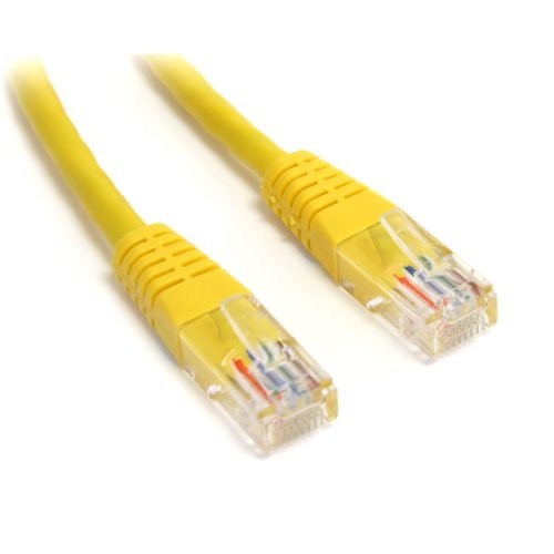 StarTech 15 ft Yellow Molded Cat5e UTP Patch Cable (M45PATCH15YL ...