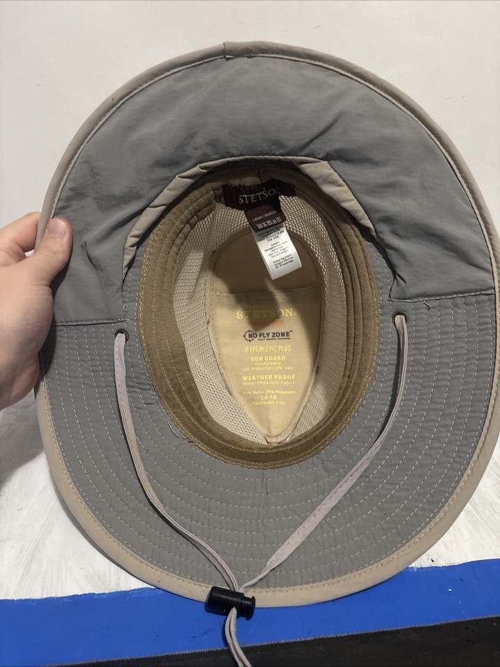 Stetson Outdoor Men's No Fly Zone Mesh Outback Hat Large | eBay