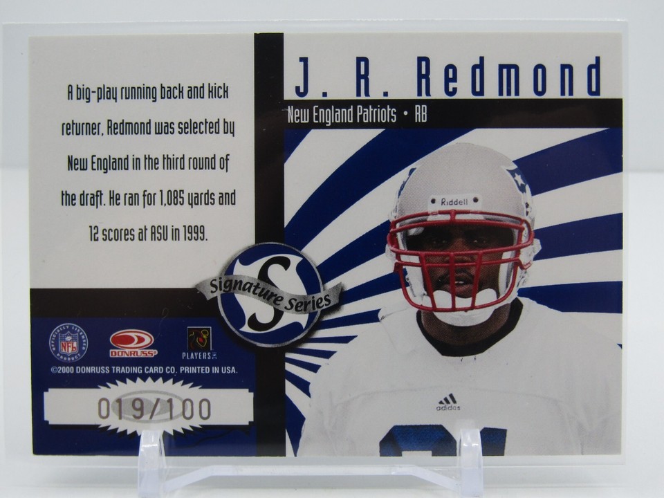 JR REDMOND 2000 DONRUSS SIGNATURE SERIES AUTOGRAPH AUTO! #019/100 ...