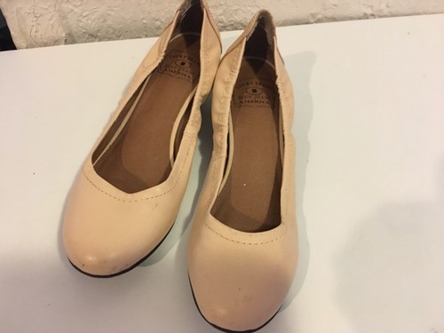 Lucky Brand Medium Brown Round Toe Leather Ballet Wedges Women’s 8 | eBay