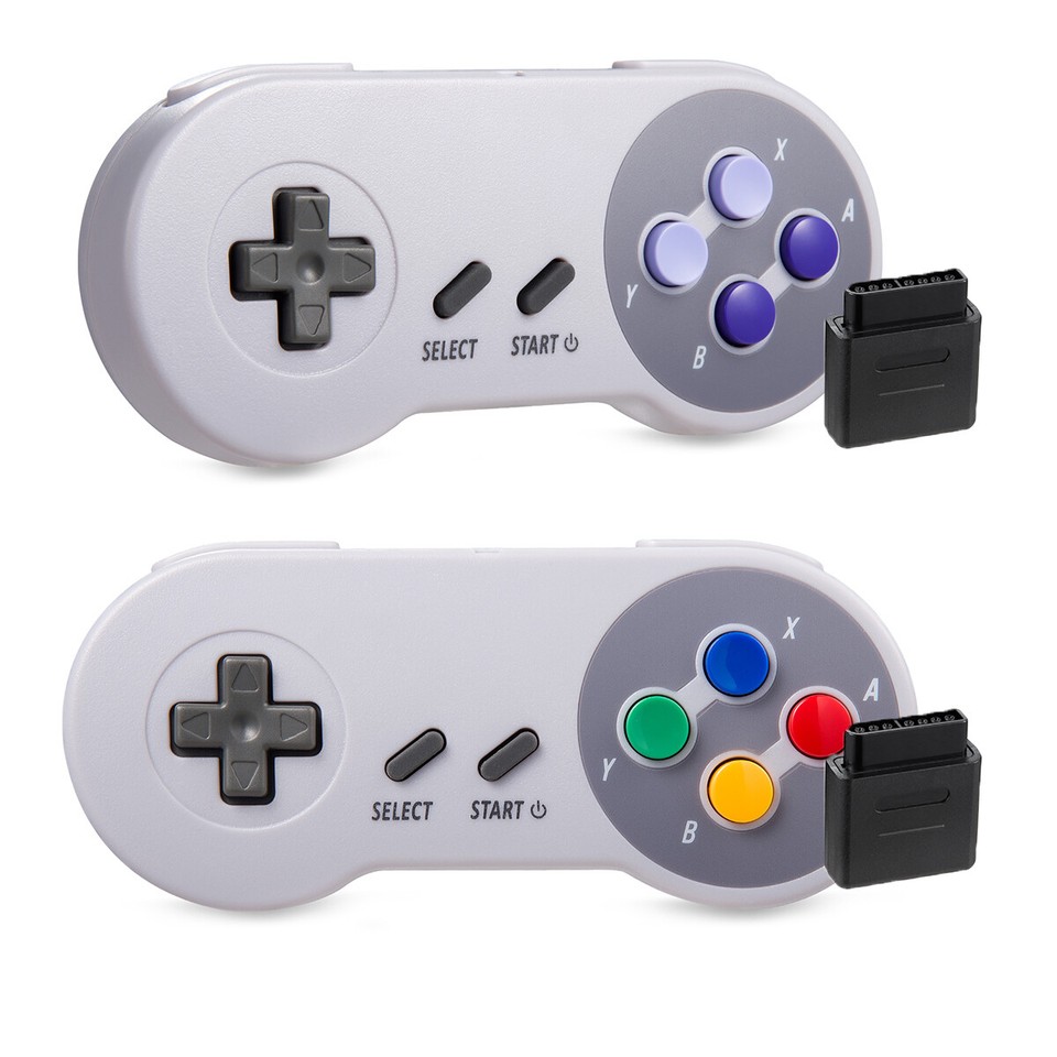 2 PACK SNES Gamepad Receiver for Super Nintendo Entertainment System ...