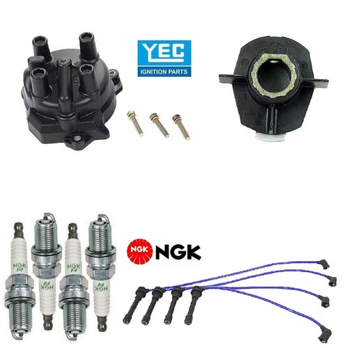Tune Up Kit Cap Rotor Plugs Wire for Nissan Frontier L4; 2.4L 1998-2000 ...