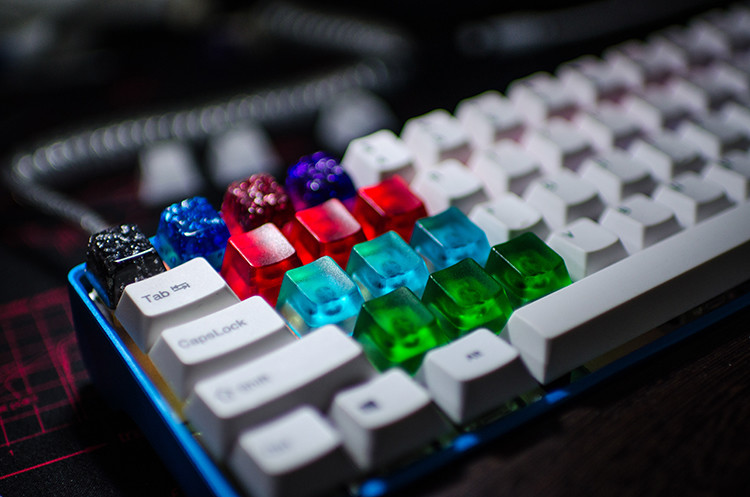 Pure Resin Transparent Backlit Keycap R4 OEM for Cherry MX Mechanical ...