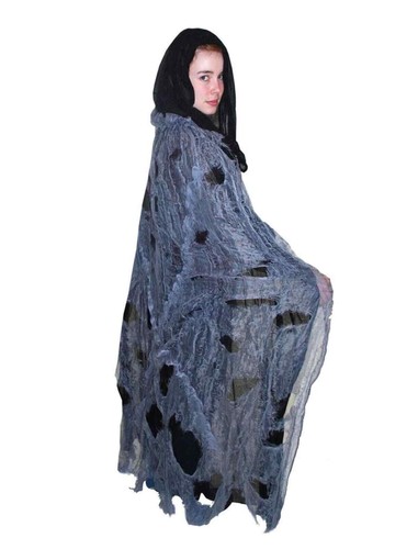 Geistkostüm Kostüm Geist Fransen Umhang Cape Halloween Karneval Damen ...