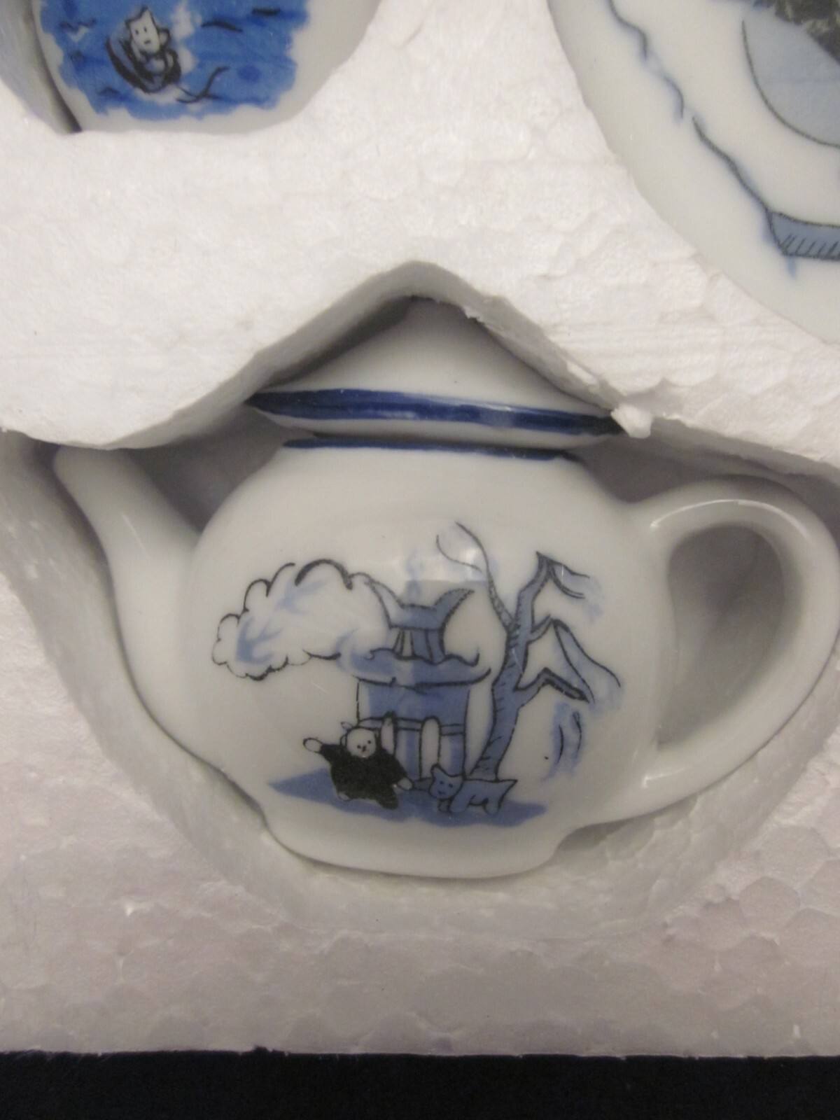 MUFFY VANDERBEAR The Blue Pagoda Tea Set VINTAGE NEW in BOX | eBay