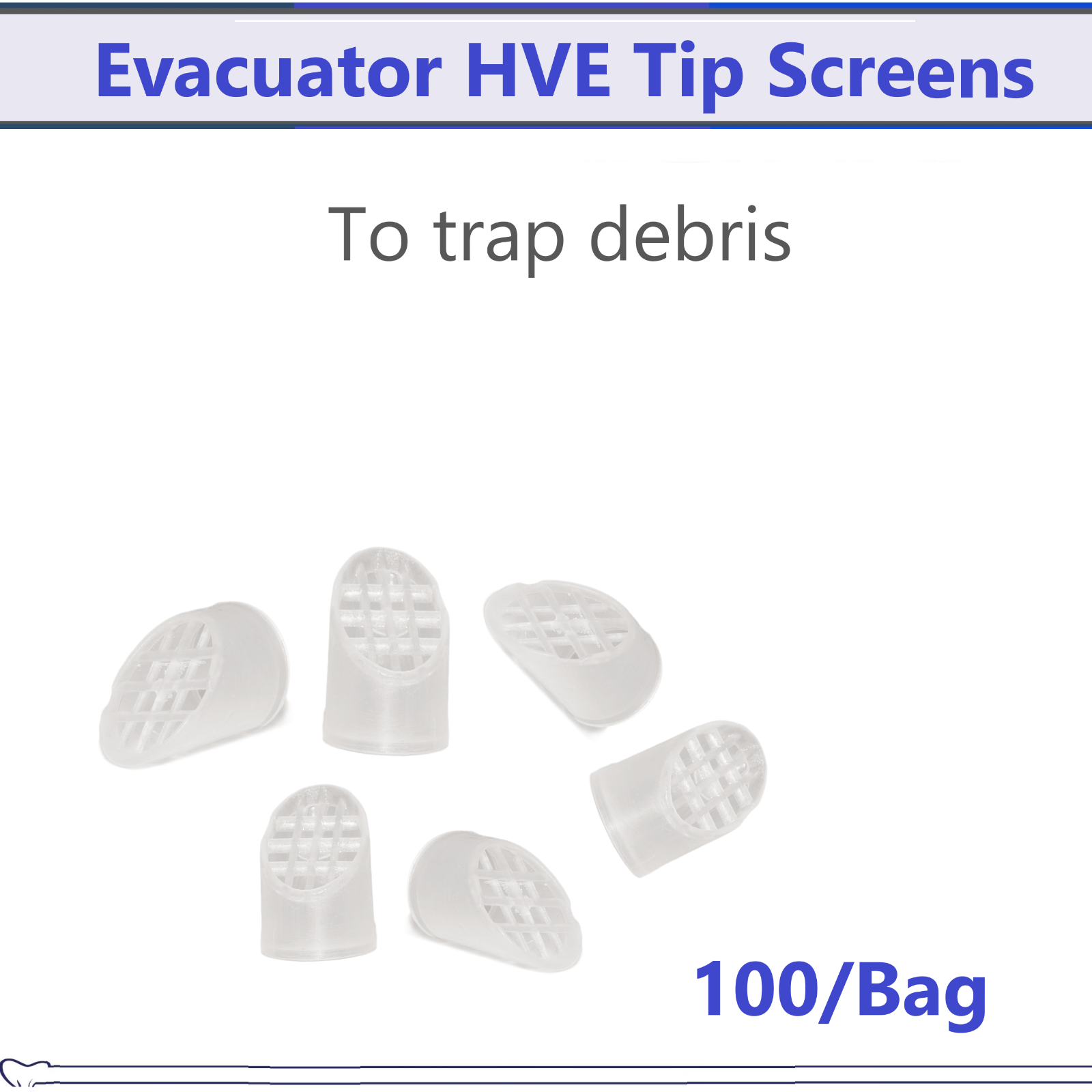 Dental HVE TIPS SCREENS Evacuator HVE Tip Screens To trap Debris ...