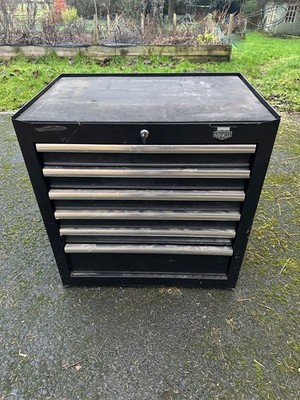 Halfords Advanced 6 drawer tool chest with caster wheels and handles ...