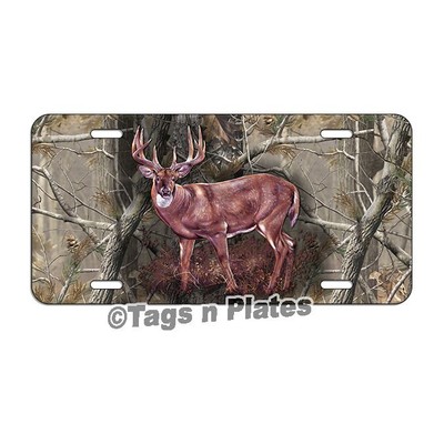 Deer Hunting Hunter License Plate Tag Or Decal personalized buck doe ...