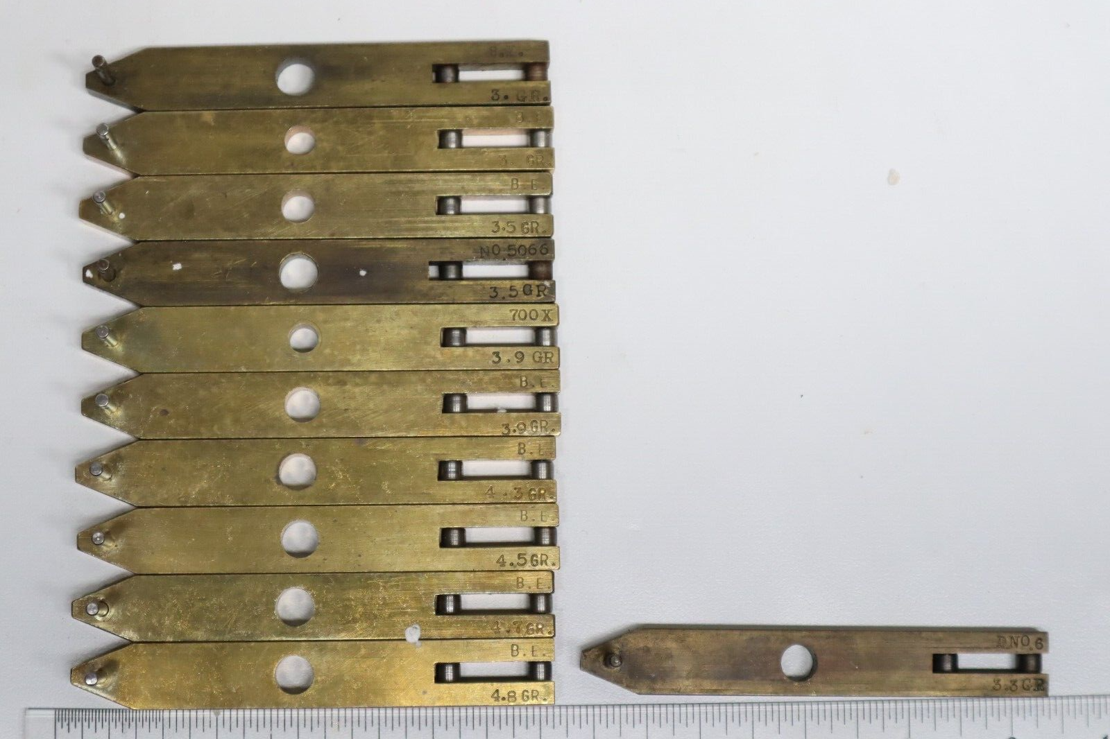 Star Machine Works Reloading Powder Press Charge Bar Brass - PICK ONE ...