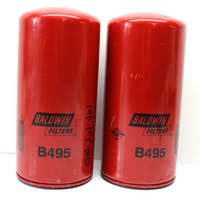 BALDWIN FILTERS B495 Oil Filter,Spin-On,Full-Flow 2Pk | eBay