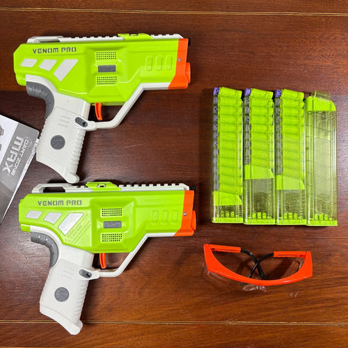 Lot(2) Tested Dart Zone Max Venom Pro Nitroshot Full-Auto Motorized ...