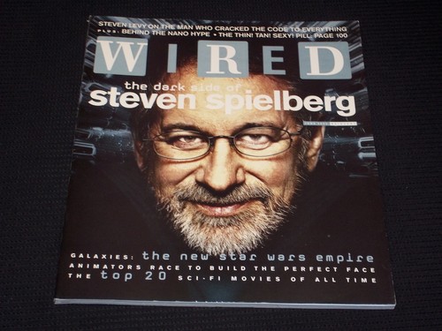 2002 JUNE WIRED MAGAZINE - STEVEN SPIELBERG NICE FRONT COVER - L 18409 ...