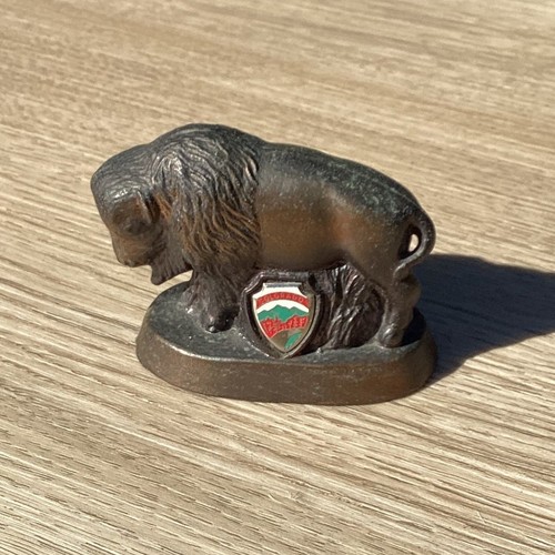 Vintage Colorado Souvenir Bison Buffalo Die Cast Figurine Statue Animal ...