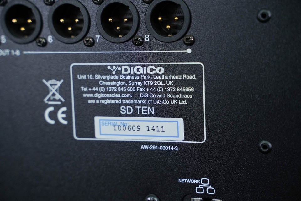 DiGiCo SD10 Digital Mixing Console w/ Waves Card, ST Optical & Road ...