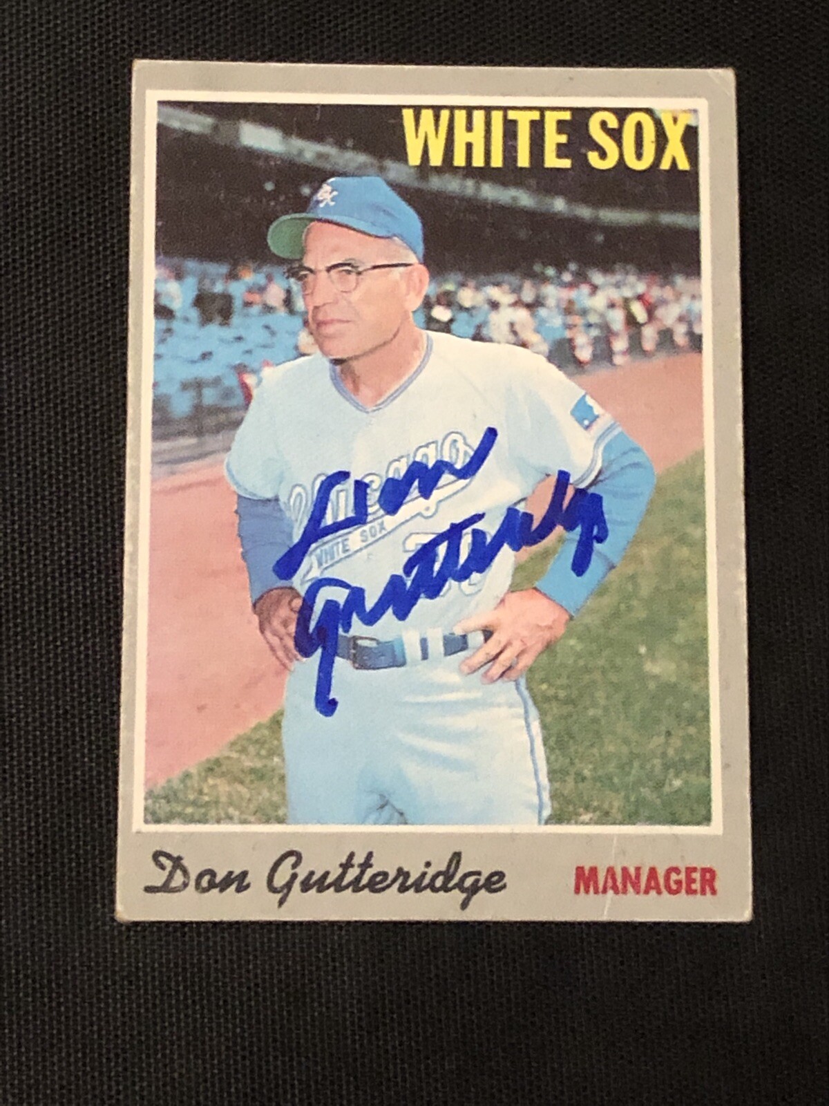 DON GUTTERIDGE 1970 TOPPS SIGNED AUTOGRAPHED CARD #123 CHICAGO WHITE ...