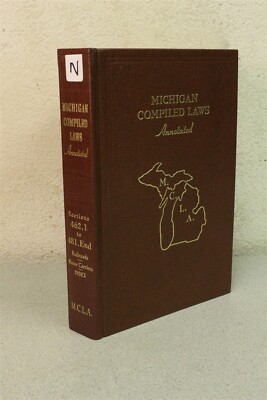 Michigan Compiled Laws Annotated sec. 462.1-481.end *FREE SHIPPING* | eBay
