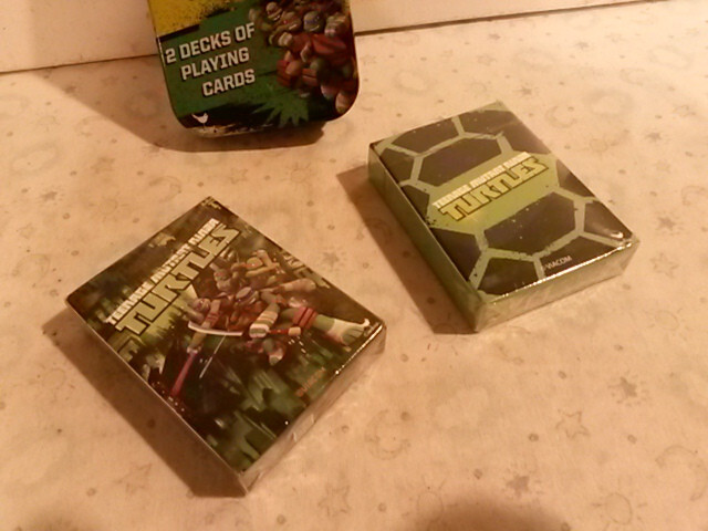 TMNT Mutant Ninja Turtles playing card game lot 2 vint Nick Cardinal ...