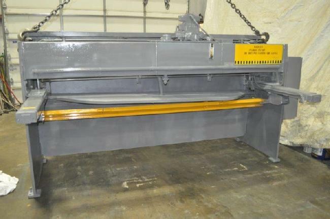 10′ x 5/16 Pullmax Hydraulic Shear 13 HOLD DOWNS 36″ FRONT OPERATED ...